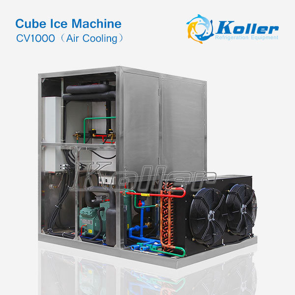 Cube Ice maker 1 ton per day Air cooling|China Industrial Ice Maker ...