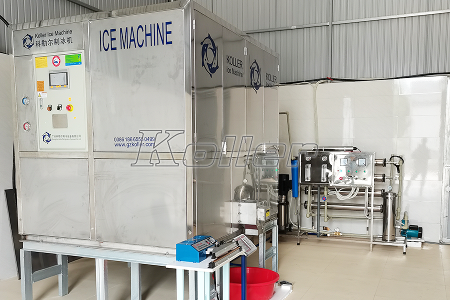 3 tons ice cube machine in Vietnam | Guangzhou Koller